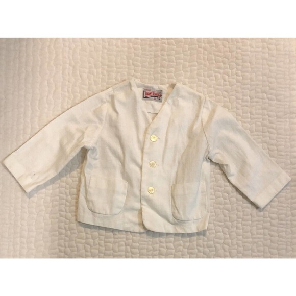 Danny Dare | Jackets & Coats | Vtg 6s 70s Danny Dare Off White Linen Jacket Kids Youth Size 3 ...